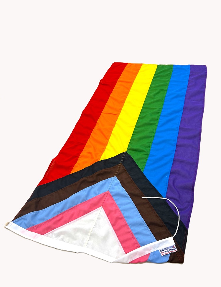 Progress Pride flag hand sewn - Flagpole Express