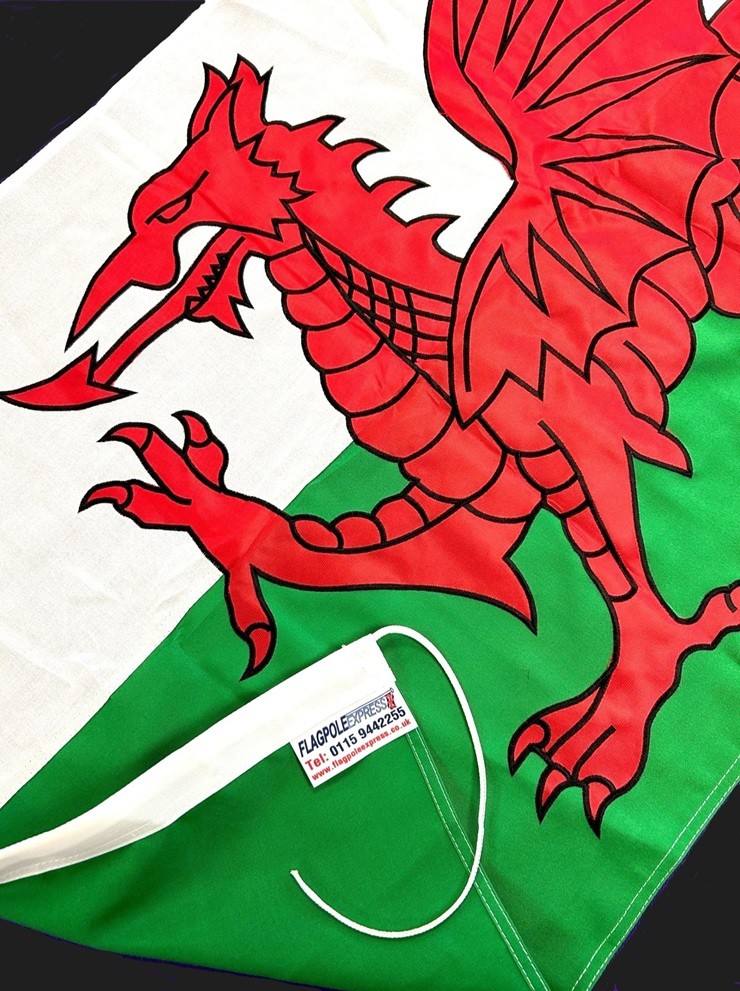 Hand-Sewn Wales Flag | Premium Stitched Welsh Dragon Flags