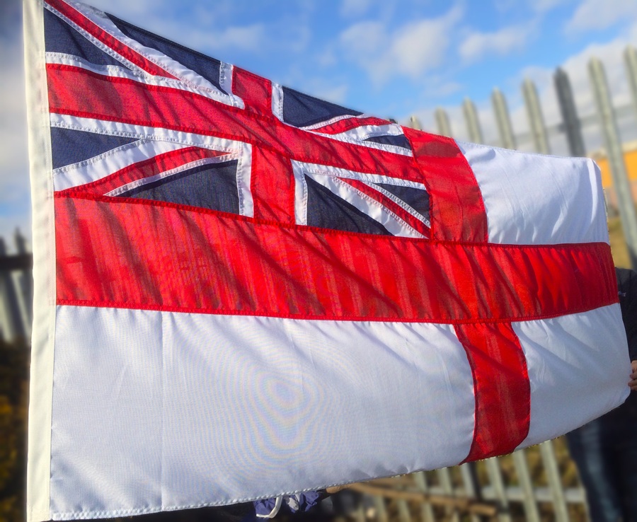 Hand Sewn Ensign Flags | Custom UK Ensign Flagpole Express